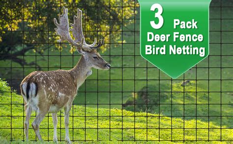 3 Pack Deer Fence Netting Bird Netting Net For Garden Protection Deer Netting 7ft