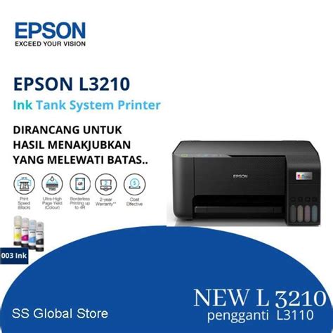 Jual Printer Epson L3210 L 3210 L 3210 A4 All In One Ink Tank Printer