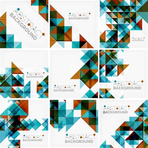 Premium Vector Abstract Geometric Background Modern Overlapping Triangles