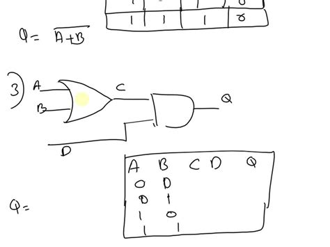 SOLVED A Logic Circuit Is Shown As Complete The Truth Table For The
