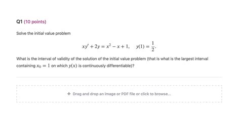 Solved Solve The Initial Value Problem