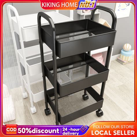 All Metal Trolley Rack Multipurpose Trolley Kitchen Rack Trolley With