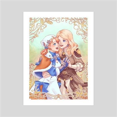 Mercedes And Annette An Art Print By Natalie Nelson Inprnt