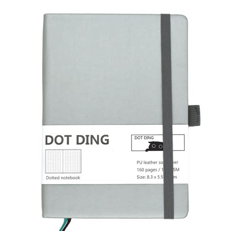 Dotted Dotted Journal A5 Notebook Diary Ivory Whit Vicedeal