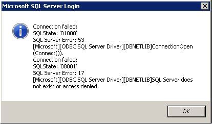 Odbc Connection Error To Sql Server Baffled R Sysadmin