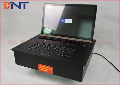 Conference Tabletop Motorized Flip Up Lcd Monitor Meeting Lifting