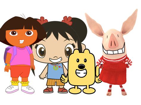 Dora Wubbzy Kai Lan And Olivia Having Teeth By Nickelodeonfan2009 On Deviantart