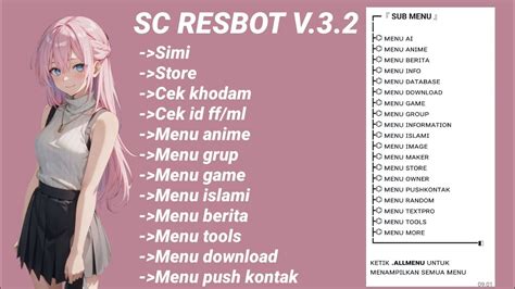 Sc Bot Wa Terbaru Resbot V32 Pairing Code Youtube