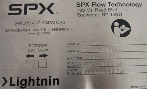 New Spx Lightnin X6p75 Mixer 34hp 208 230460v 1725rpm Sb Industrial