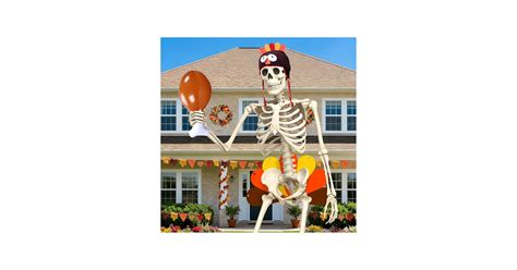 Giant Skeleton Dressed As Turkey