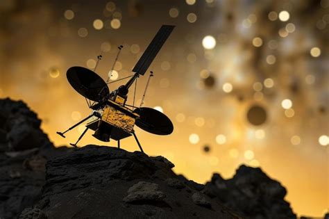Premium Photo Spacecraft Navigating Through An Asteroid Field
