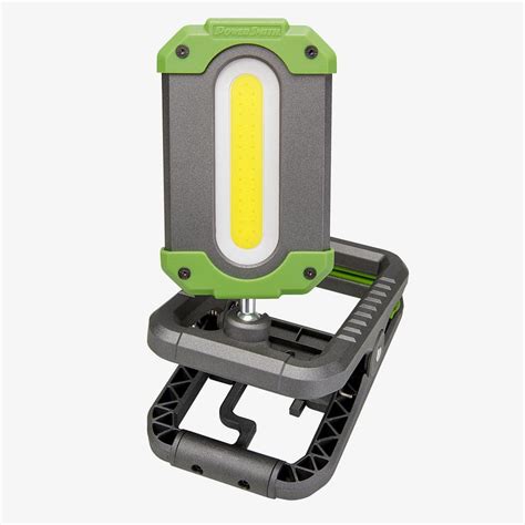 PowerSmith 1000 Lumens Rechargeable LED Clamp Light With Hanging Hook