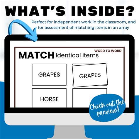 Matching Identical Non Identical Items Worksheet Book For Autism Special Ed Aba Made By Teachers