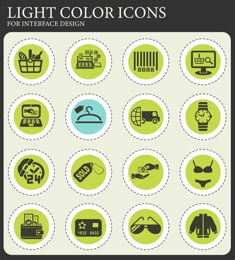 Premium Vector Shopping And Ecommerce Icon Set