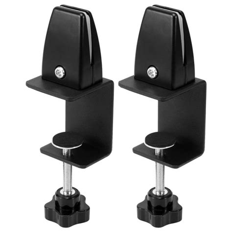 2 Pcs Office Desk Divider Clamp Privacy Screen Clip Holder Bracket