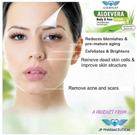 Cosnat Aloevera Body And Face Scrub Jar Packaging Size 100 Gm At Rs