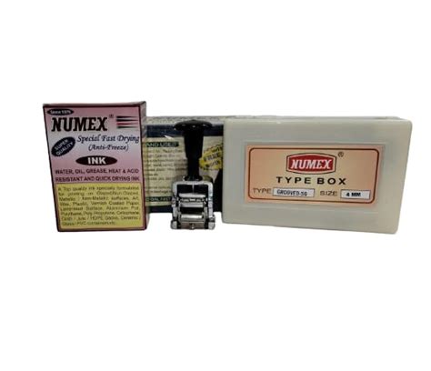 Mega Engineers Batch Coding Machine Letter Size 4mm