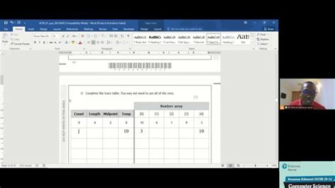 Igcse Computer Science Qstn Trace Table Testing Logical And Critical