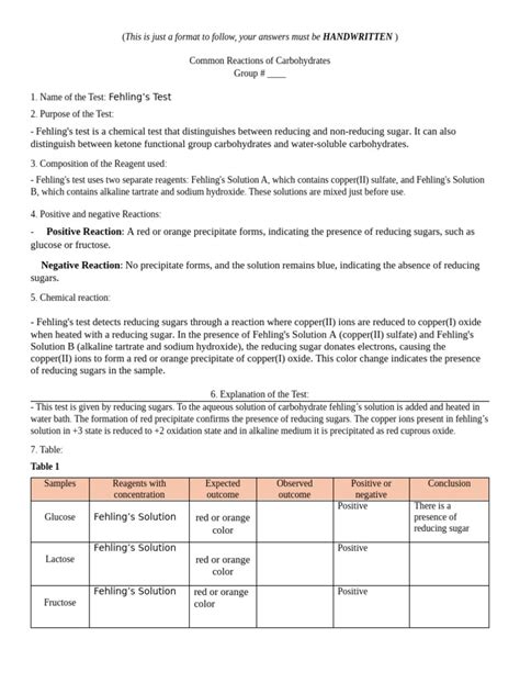 Fehlings Test Pdf