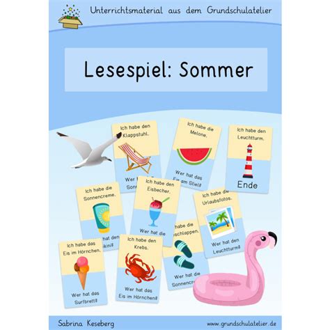 Lesespiel für den Frühling Ich habe Wer hat