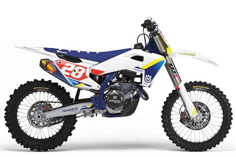 Husqvarna Fc Whitenavy Oem Series 25 Semi Custom Complete Graphics Kit
