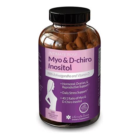 Myo Inositol Y D Chiro Inositol Con Vitamina D3 Y Ashwagandha 120