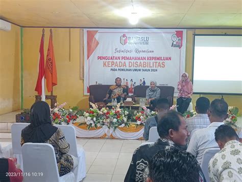 Bawaslu Taliabu Gelar Penguatan Pemahaman Kepemiluan Kepada Disabilitas