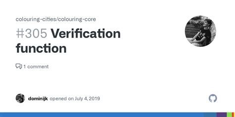 Verification Function · Issue 305 · Colouring Citiescolouring Core