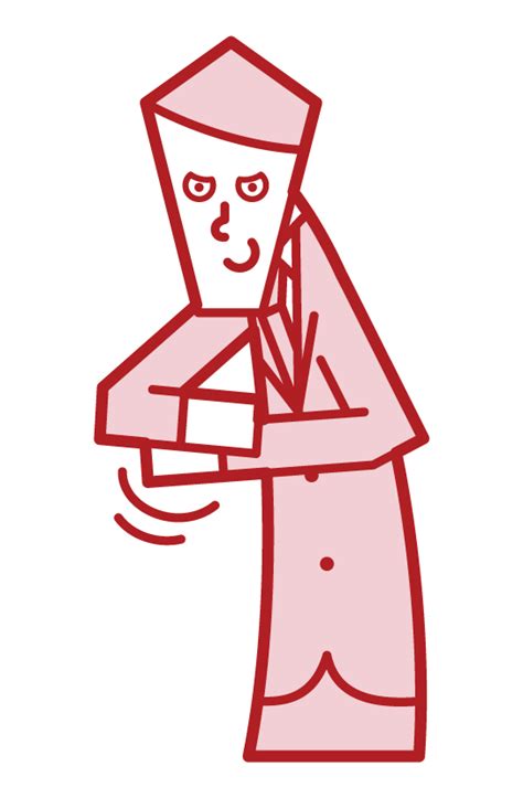 媚を売る人男性のイラスト フリーイラスト素材集 KuKuKeKe