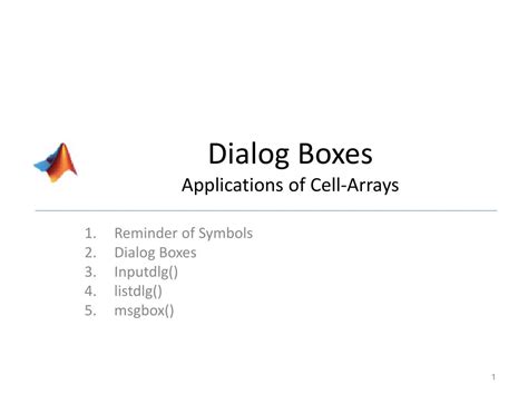 Ppt Dialog Boxes Applications Of Cell Arrays Powerpoint Presentation