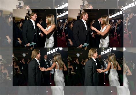 Brad Ex Wife Jennifer Meet Backstage At Award Ceremony Pics Viral