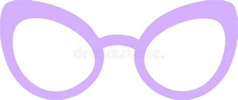 Lavender Cat Eye Glasses Frame Spectacles Represent Fashion Style And