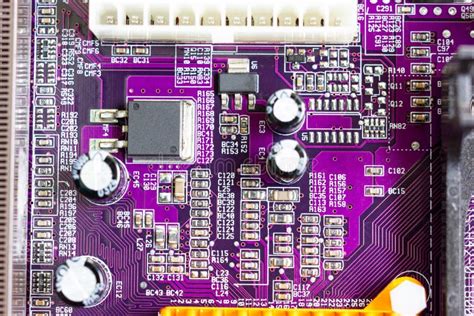 Electronic Circuit Board Part Of Electronic Machine Component Concept Technology Stock Image