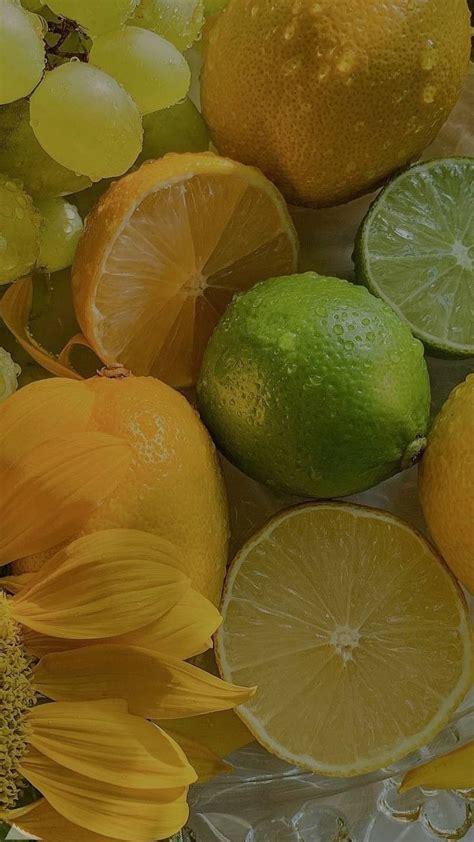 Citrus Fruit Aesthetic Wallpaper