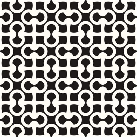 Vector Geometric Abstract Seamless Monochrome Pattern Texture Repeating