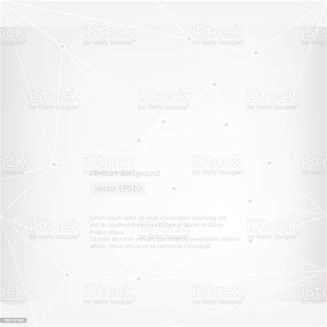 추상적인 벡터 배경입니다 회색과 흰색 네트워크 패턴입니다 텍스트 프레 젠 테이 션 그림 0명에 대한 스톡 벡터 아트 및 기타