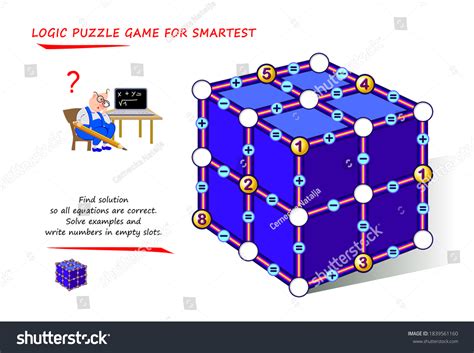 Math Logic Puzzle Game Smartest Find Stock Vector Royalty Free Shutterstock