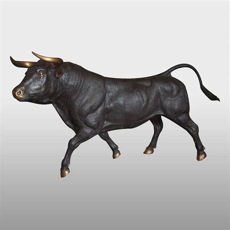 China Oem Black Spanish Fighting Bull Statue Factory And Manufacturers