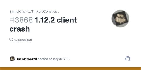 1122 Client Crash · Issue 3868 · Slimeknightstinkersconstruct · Github