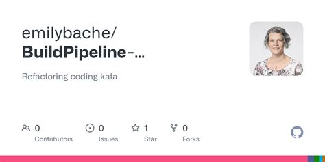 Github Emilybache Buildpipeline Refactoring Kata Refactoring Coding Kata