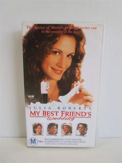 My Best Friends Wedding Julia Roberts Vhs Tape Vintage Video Movie