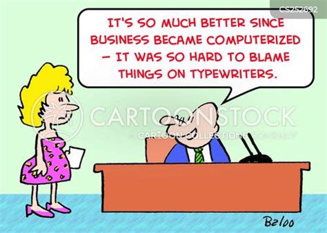 Typewriter Cartoons And Comics Funny Pictures From Cartoonstock