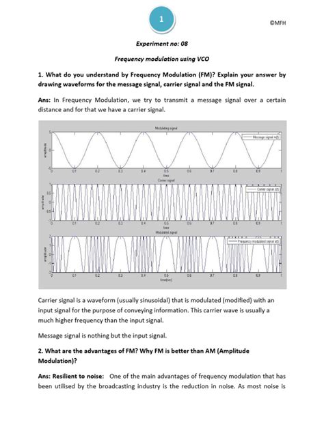 eee482 exp 8 frequency modulation pdf frequency modulation