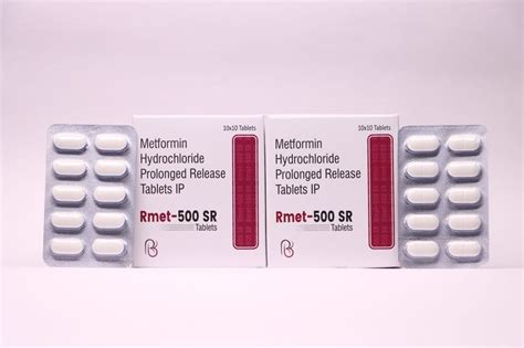 Metformin Hydrochloride Prolonged Release 500mg Tablet At Rs 2380