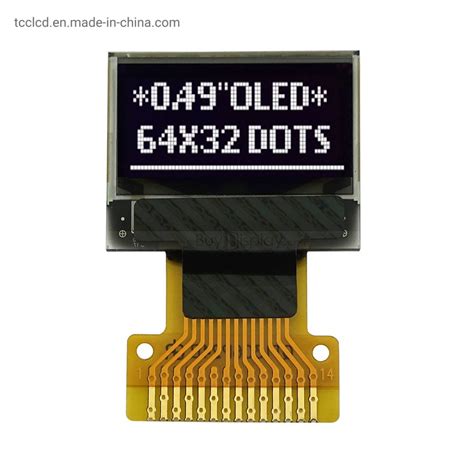 0 49 Inch 64X32 White LCD Screen Iic I2c Interface 14 Pin Micro OLED
