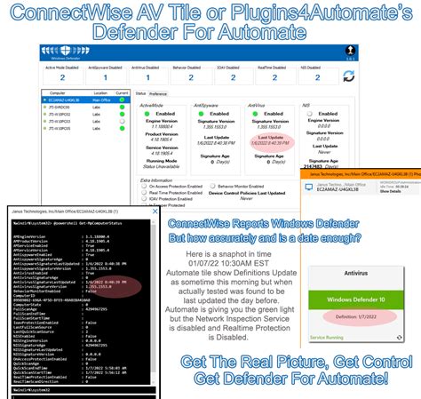 P4a Released New Windows Defender Plugin For Connectwise Automate R Connectwiseautomate