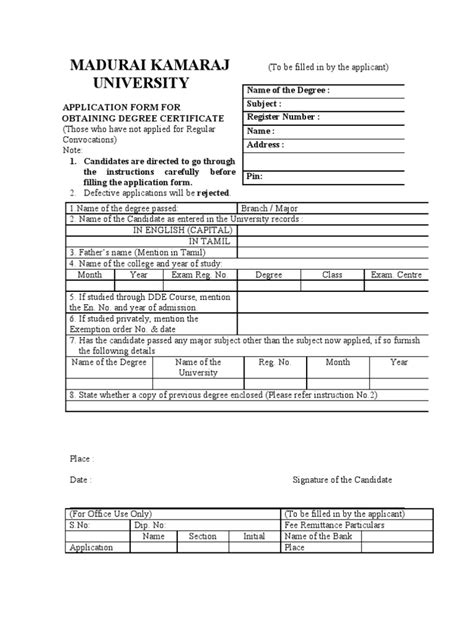 Mku Special Degree Certificate Pdf Academic Degree Postgraduate