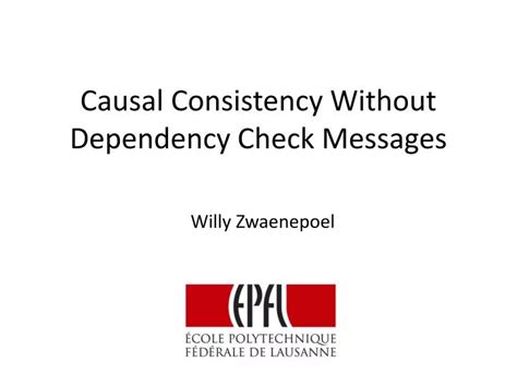 Ppt Causal Consistency Without Dependency Check Messages Powerpoint
