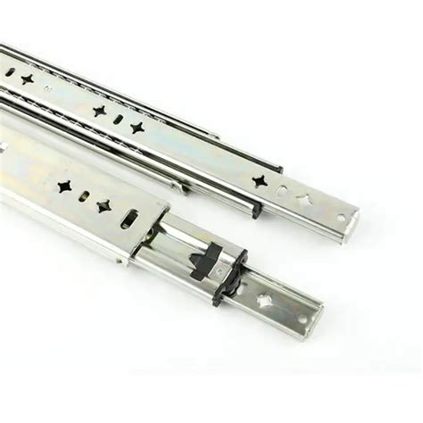 Heavy Duty Sliding Rail 53mm 3 Fold Locked Track Furniture Accessories