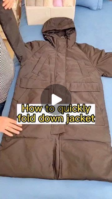 How To Folding On Instagram Fast Way To Fold Down Jacket🤗fold